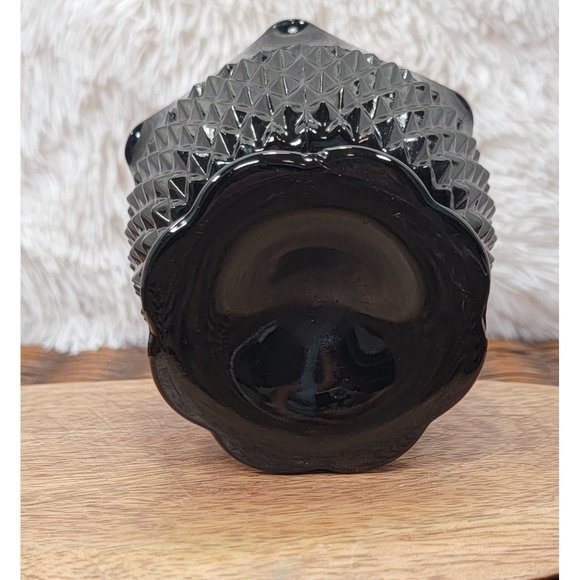 Indiana Glass | Accents | Vintage Black Indiana Glass Diamond Point ...